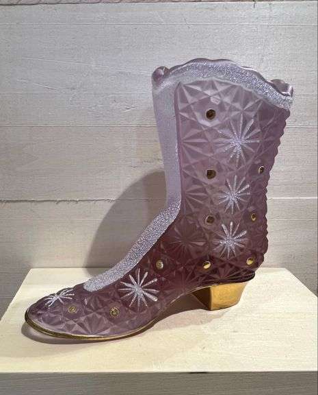 Hand Painted and Family Signed 95th Anniversary Boot, RARE - Auction Ohio