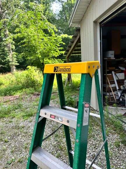 6-Foot Davidson Fiberglass Step Ladder - Auction Ohio