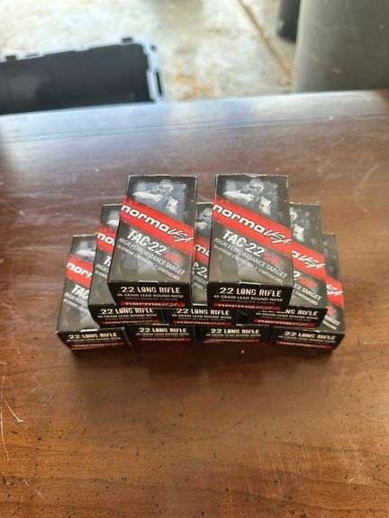 Norma .22 LR Ammo – 7 Boxes - Auction Ohio