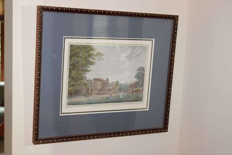 Framed Manor House Print - Auction Ohio
