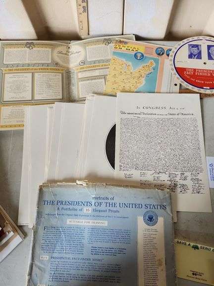 Portraits Of The Presidents Of The United States First 35 Upto Lyndon B ...