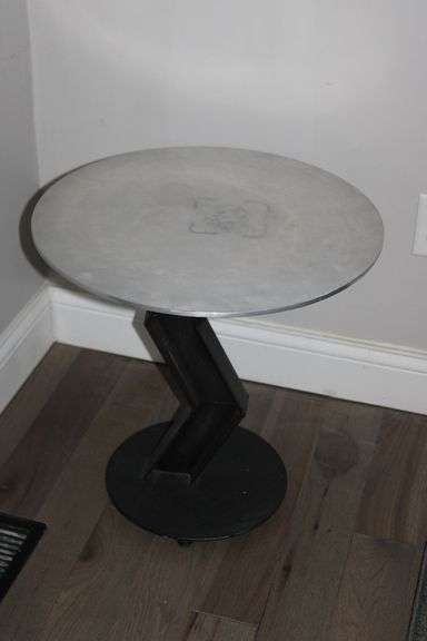 Industrial Modern Accent Table - Auction Ohio