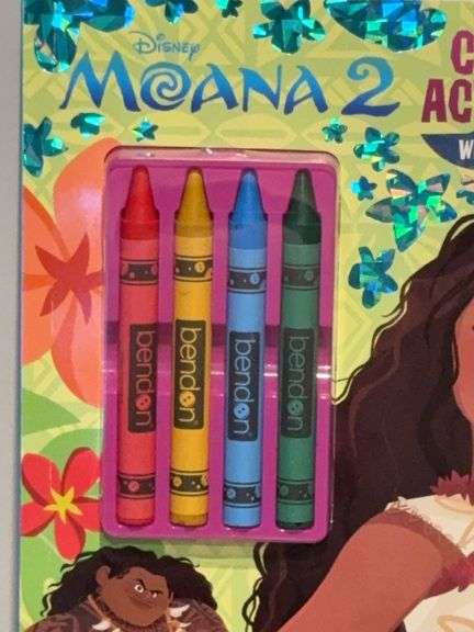 **NEW** Moana 2 Coloring & Activity Book w/ Over 30 Stickers & Crayons ...