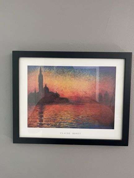 Claude Monet Artwork Print in Frame - Auction Ohio