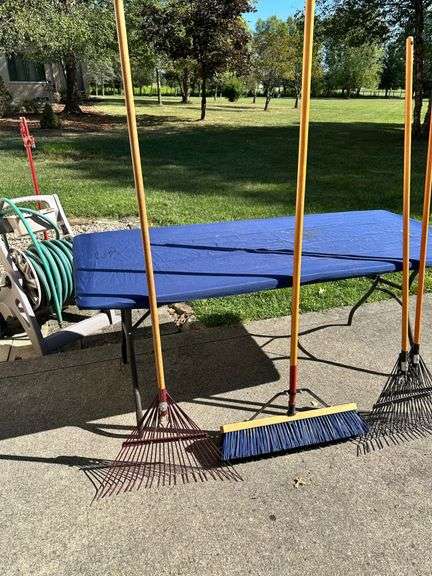 Leaf Rakes and Push Broom - Auction Ohio