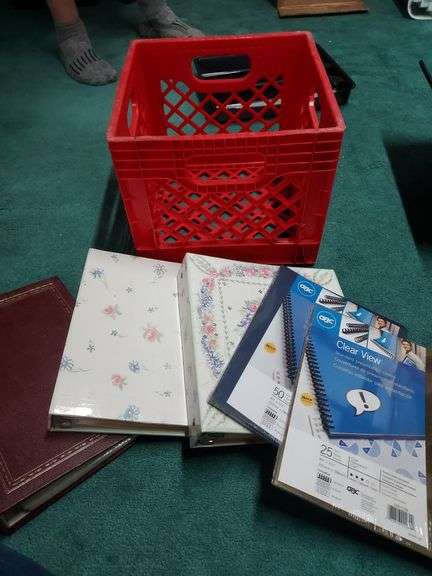 Milk Crate, Photo Albums, & Presentation Covers - Auction Ohio