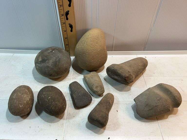 Assorted Native American Stone Tools, See Photos - Auction Ohio