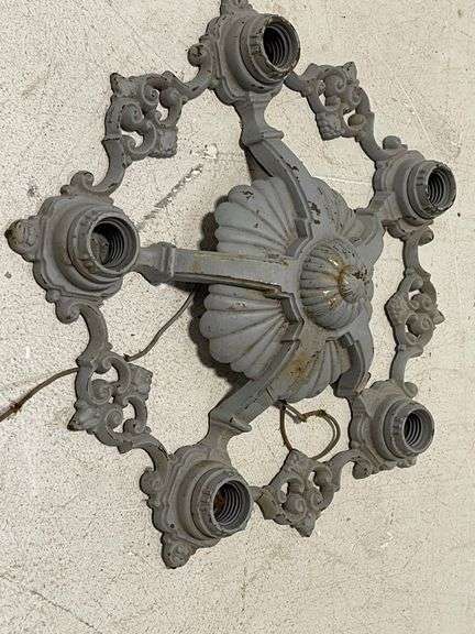 Cast Iron Light Fixture - Auction Ohio