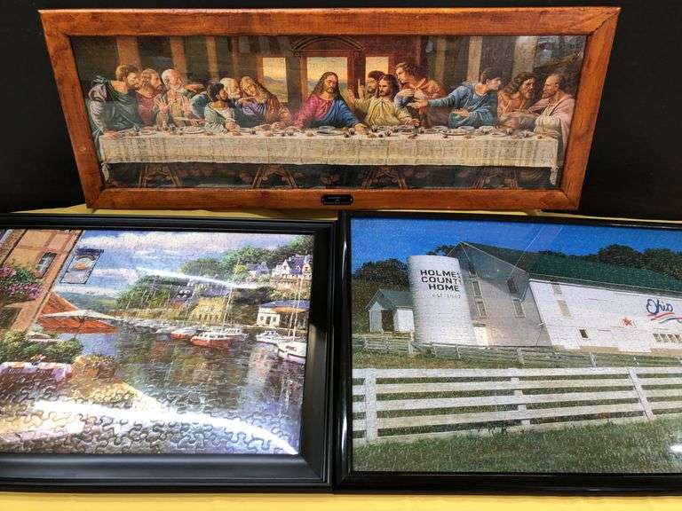 Assorted Framed Jigsaw Puzzles - Auction Ohio