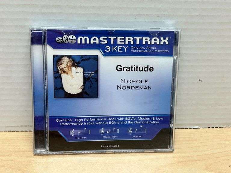 Nichole Nordeman “Gratitude” Mastertrax CD - Auction Ohio