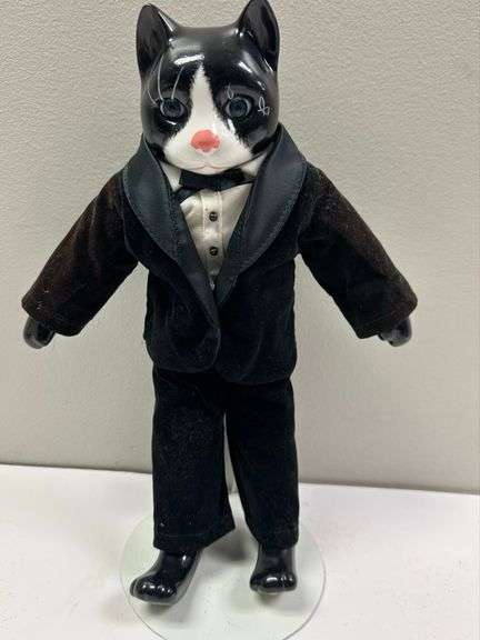 Cat Doll in a Tuxedo - Auction Ohio