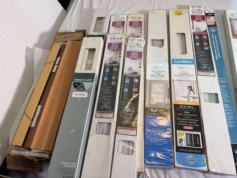 Mini Blinds, New in Packaging - Auction Ohio