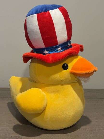 **NEW** Summer 17.5 inch Quackerz Uncle Sam Duck Plush Toy - Auction Ohio