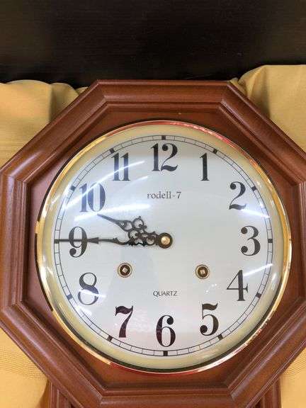 Rodell Wall Mounted Pendulum Clock - Auction Ohio