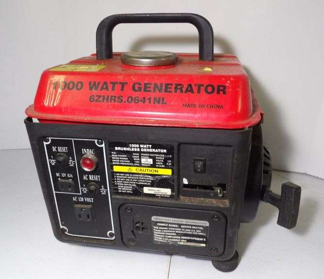 1000 Watt Generator - Auction Ohio