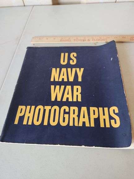 Vintage US Navy War Photographs Book - Auction Ohio