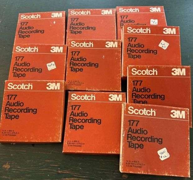 12 Scotch 3M 177 Audio Recording Tapes in Original Boxes - Auction Ohio