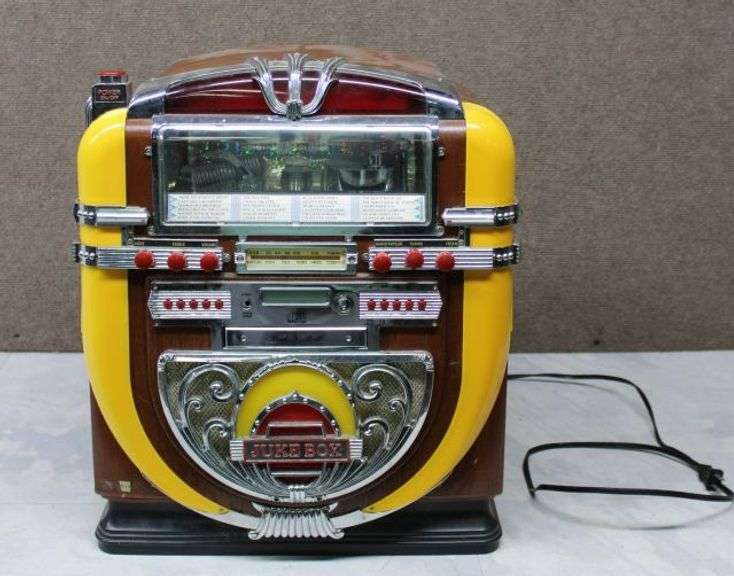 Polyconcept USA Retro-Style Tabletop Jukebox, Model ML-006 - Auction Ohio