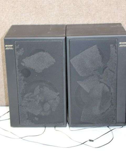 Sharp Stereo Music System SG-F800 with Speakers, Turntable, and Onkyo ...