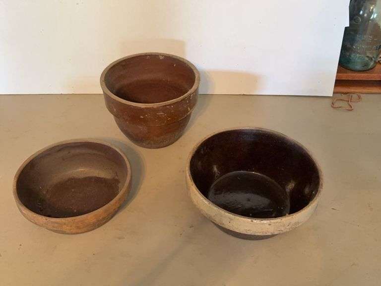 Three Cream Crocks - Auction Ohio