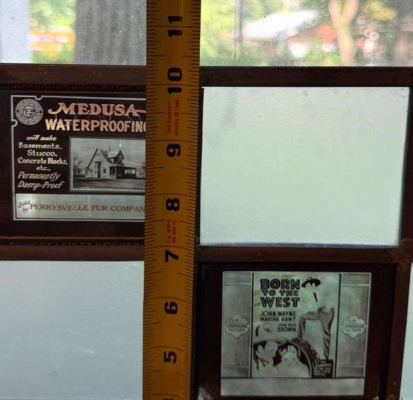 Advertising - Glass Slides Stained Glass - Auction Ohio
