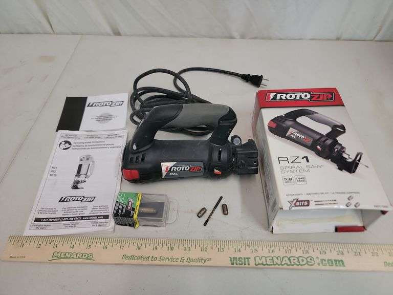 Rotozip RZ1 Spiral Saw System In Box & Granite Bit - Auction Ohio