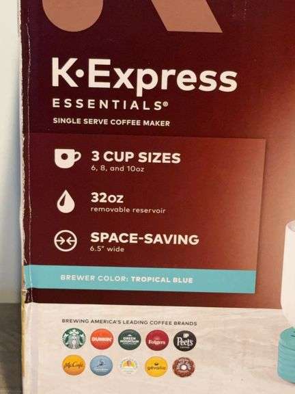 **NEW** Keurig K-Express Essentials Seafoam Green Single-Serve K-Cup Pod Coffee Maker - Auction Ohio