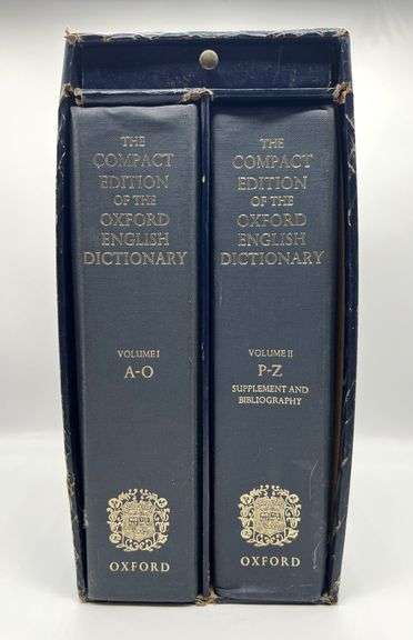 The Compact Edition of the Oxford English Dictionary - 1971 - Auction Ohio