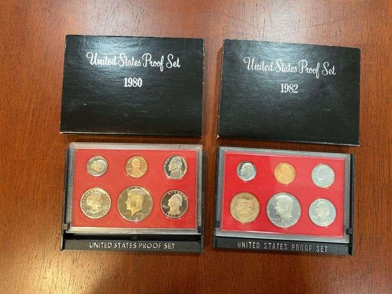 1980 & 1982 United States Proof Sets - Auction Ohio