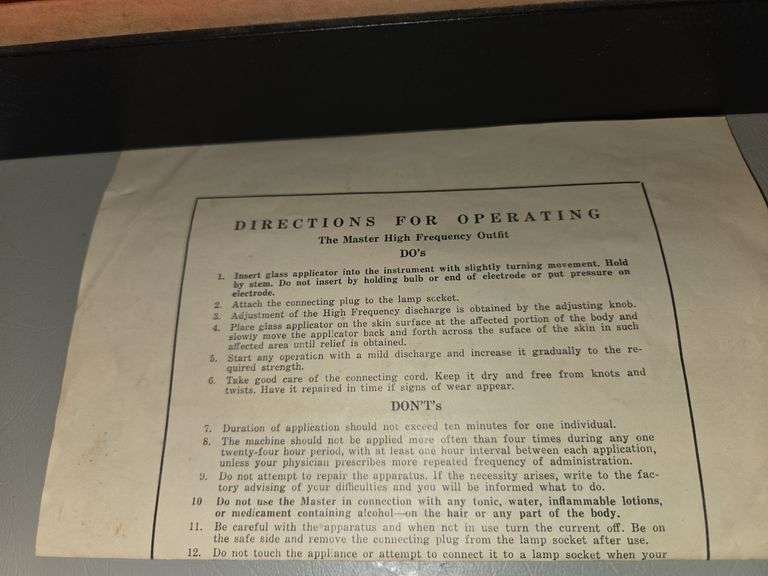 Master Violet Ray - Auction Ohio
