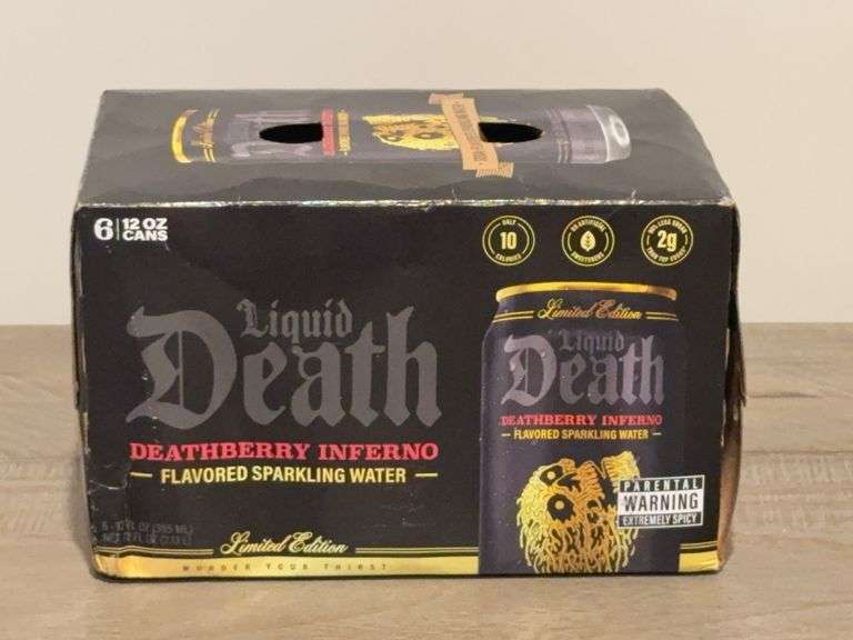 **NEW** Liquid Death, Deathberry Inferno, Strawberry Lava Flavored ...