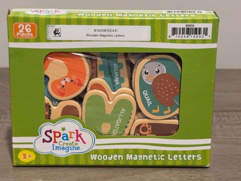 **NEW** Spark Create Imagine Wooden Magnetic Letters, 3y+, Educational ...