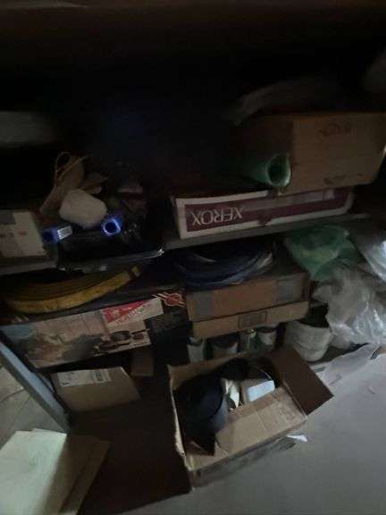 Miscellaneous Storage Items Including Spools, Boxes, and Containers ...