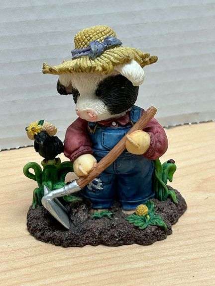 Mary’s Moo Moos “Hoe Do You Do?” Figurine – Enesco 1996 #207071 ...
