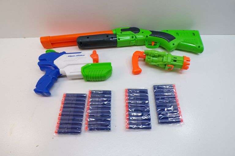 Lot of Three Nerf Dart Guns - Auction Ohio