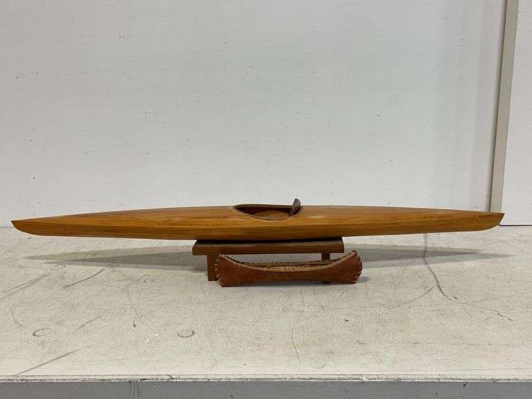 Wooden Kayak & Canoe Models - Auction Ohio