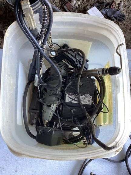 Lot of rotary tools, Dremel Moto-Tool 260 set, and accessories ...