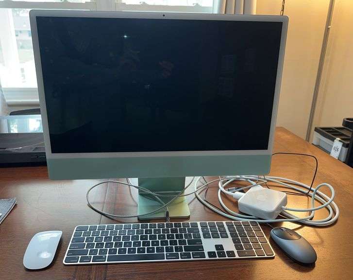 M3 iMac With Wireless Keyboard, One Apple Mouse and One Wireless Mouse ...