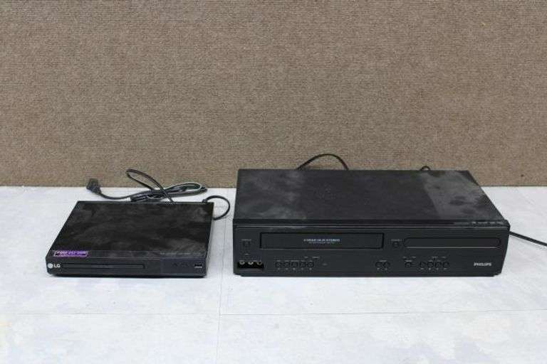 LG DP132 DVD Player and Philips DVP3355V/F7 DVD/VCR Dual Player ...