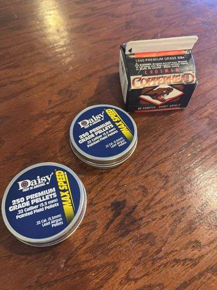 Daisy, premium grade pallets, Crossman premium grade BBs - Auction Ohio