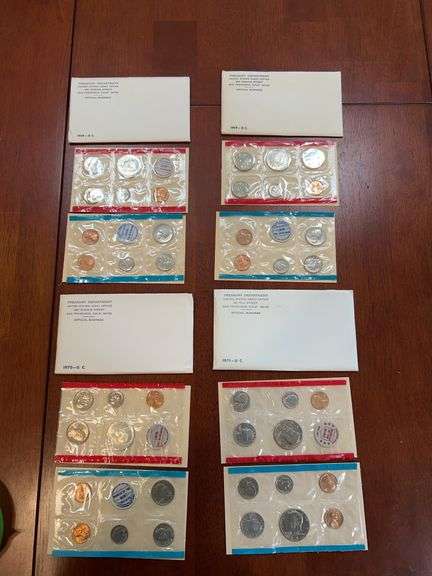 1969-1971 Uncirculated United States Mint Sets - Auction Ohio