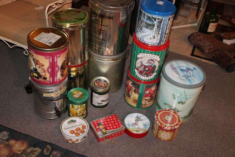 Decorative Tin Collection - Auction Ohio