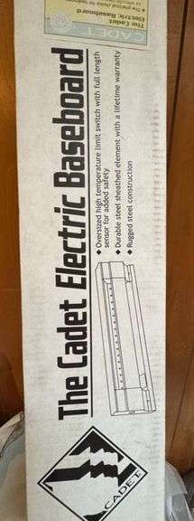 NEW Cadet Electric Baseboard Heater, Model 09956, 240V, 1500W - Auction ...