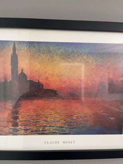 Claude Monet Artwork Print in Frame - Auction Ohio