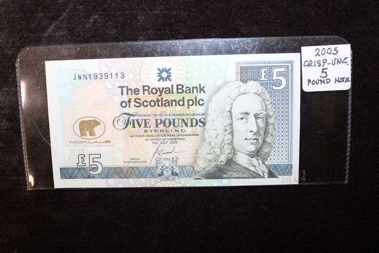 Five Pounds Note - Auction Ohio