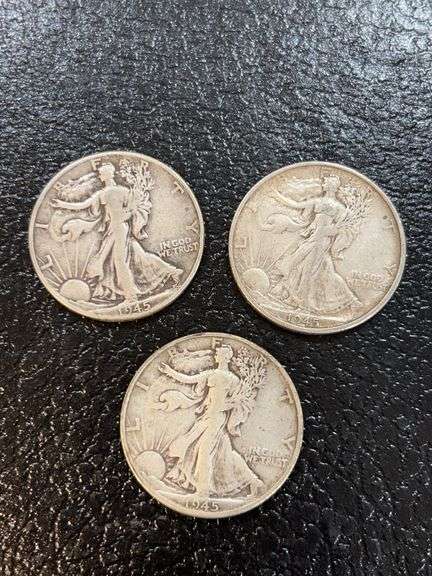 1945 Walking Liberty Half Dollars - Auction Ohio