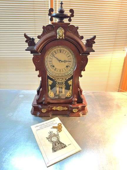 Ansonia Monarch Clock - hand carved - Auction Ohio