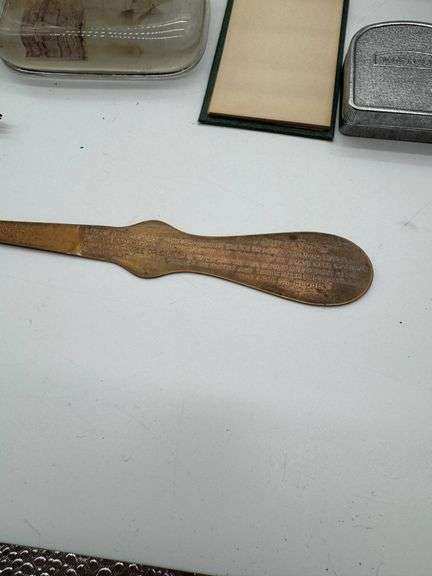 Vintage and Collectible Items Including Calendar, Scissors, Bell ...