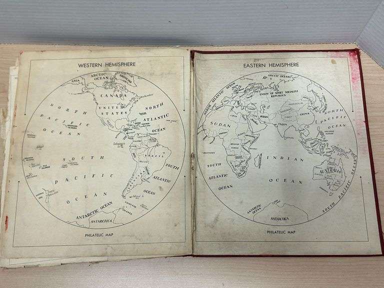 Paragon Stamp Album by E.M. Kovar, Copyright 1931 - Auction Ohio