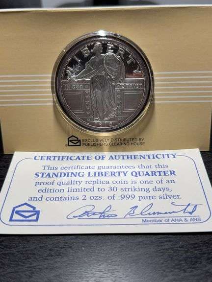 2 Oz 999 Fine Silver Round - Auction Ohio